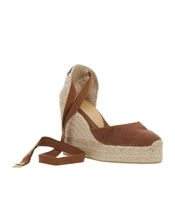 CastaÑer Straw-woven Wedge Heels