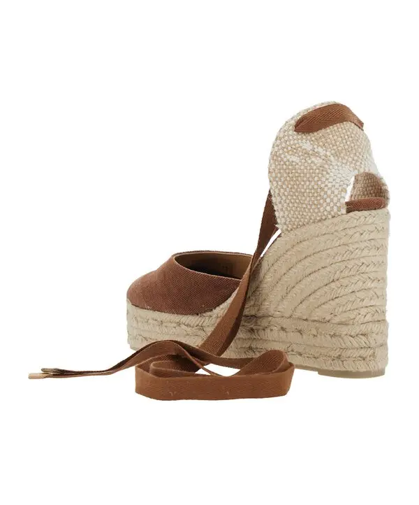 CastaÑer Straw-woven Wedge Heels