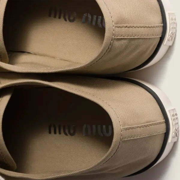 Miu Miu Embroidered Logo Chino Sneakers