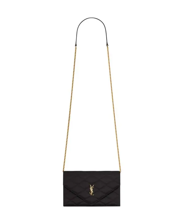 Saint Laurent Paris Chain Shoulder Bag - Black