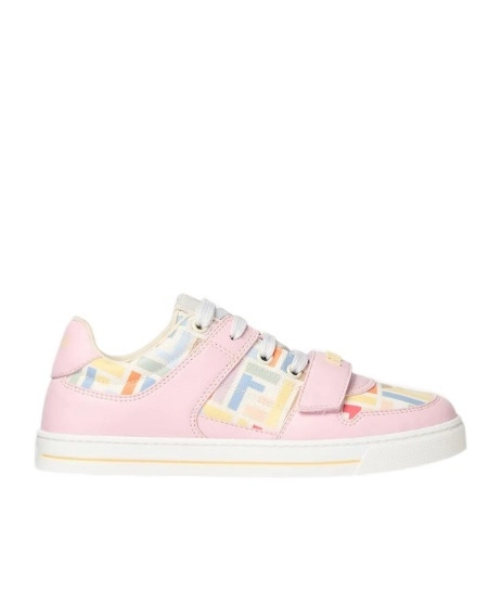 Fendi Ff-logo Touch-strap Sneakers - Multi-color