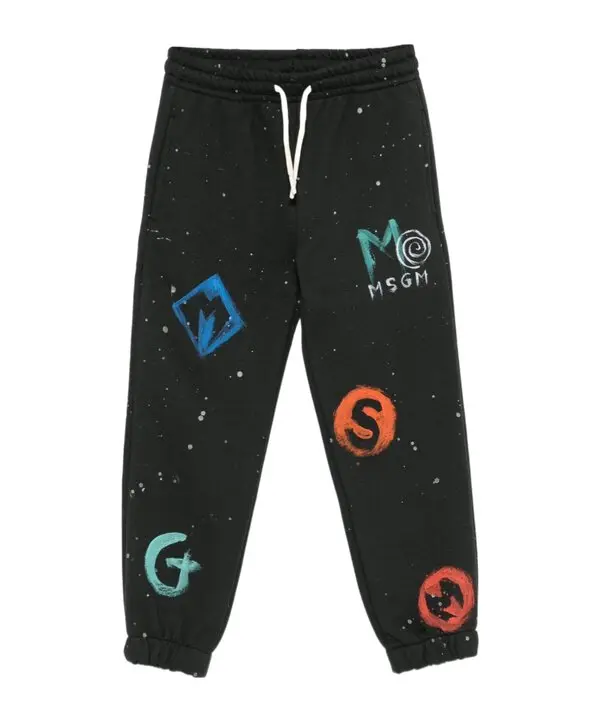 MSGM Logo Sweatpants - Black