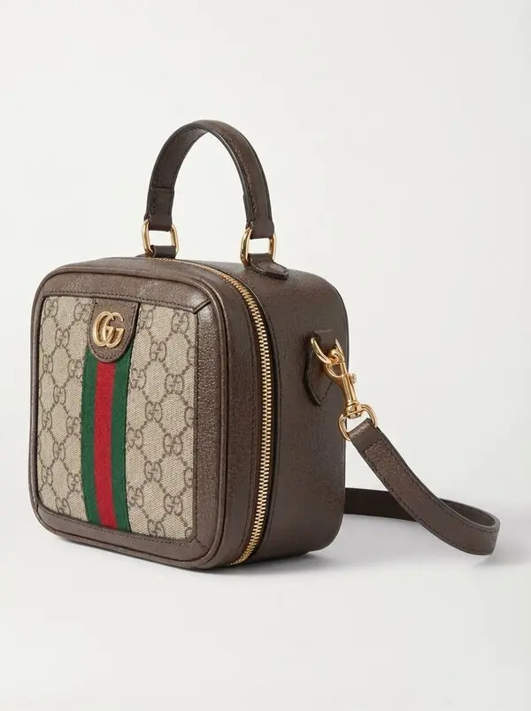 Gucci Mini Ophidia Gg Crossbody Bag - Beige/ebony