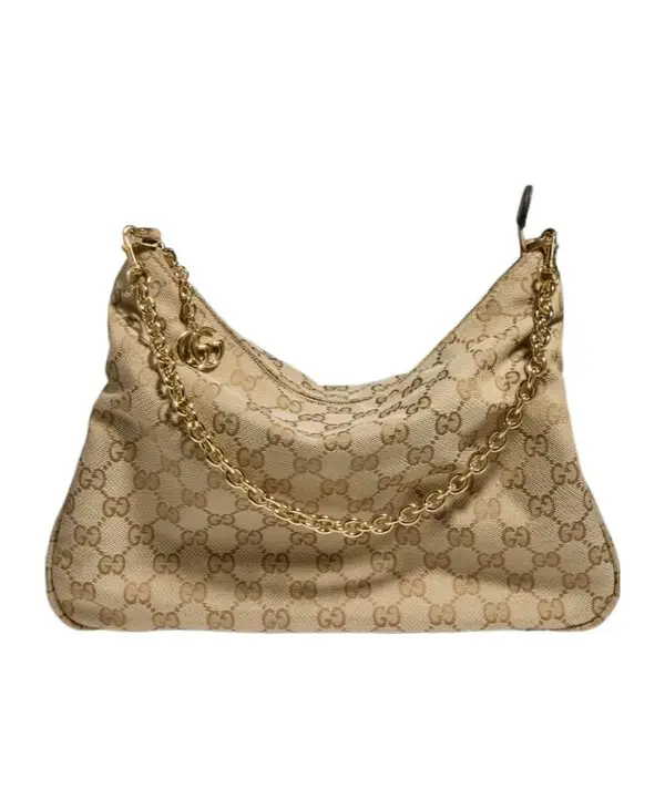 Gucci Lady Lunetta Chain Medium Shoulder Bag - Sand/brown