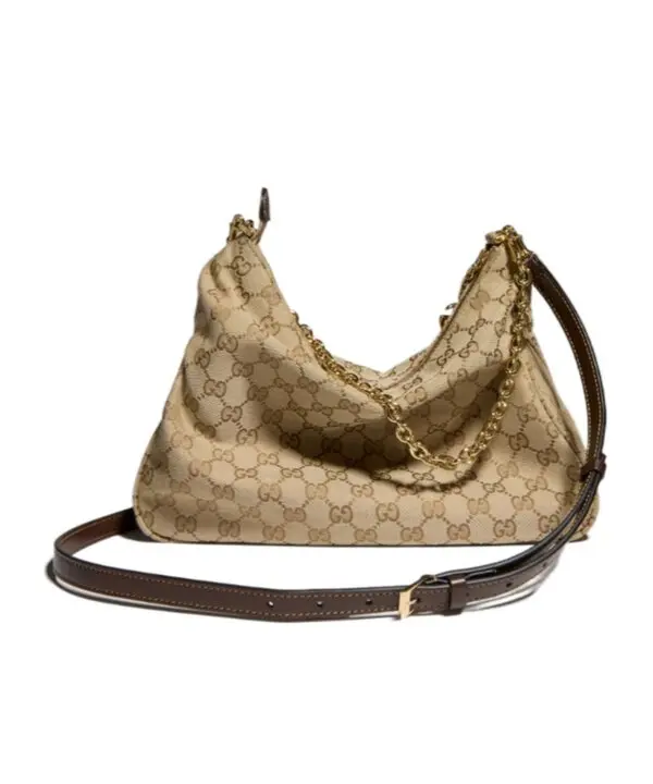Gucci Lady Lunetta Chain Medium Shoulder Bag - Sand/brown
