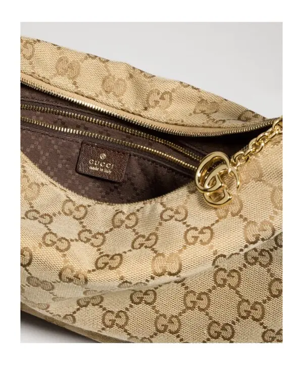 Gucci Lady Lunetta Chain Medium Shoulder Bag - Sand/brown