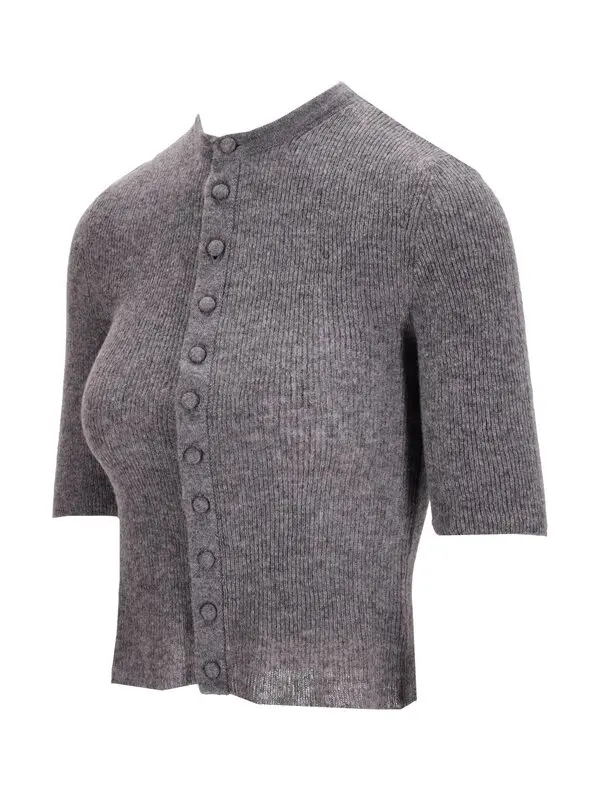 Citizens Of Humanity Short-sleeve Knitted Cardigan - Gray