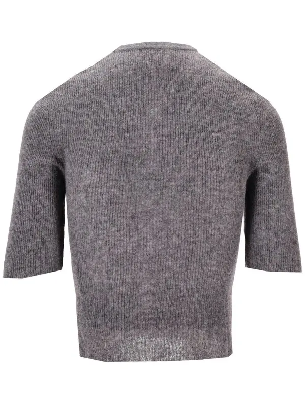 Citizens Of Humanity Short-sleeve Knitted Cardigan - Gray