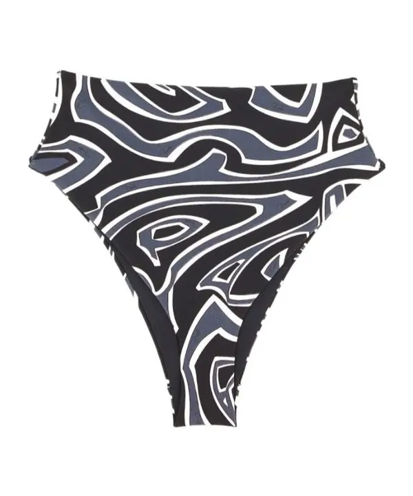 Emilio Pucci Abstract Printed Beachwear Bottoms - Black