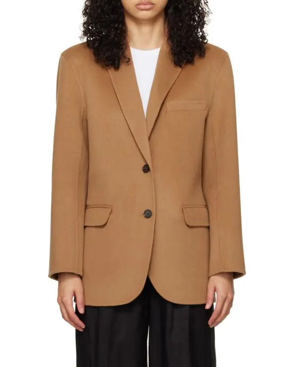 ANINE BING Quinn Single-breasted Oversized Blazer