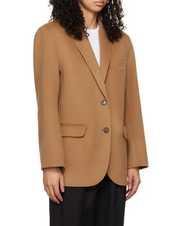 ANINE BING Quinn Single-breasted Oversized Blazer