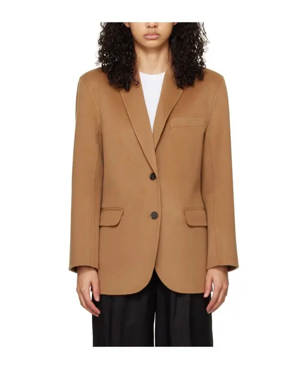 ANINE BING Quinn Single-breasted Oversized Blazer