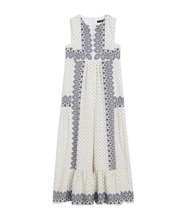 Max Mara Printed Poplin Dress