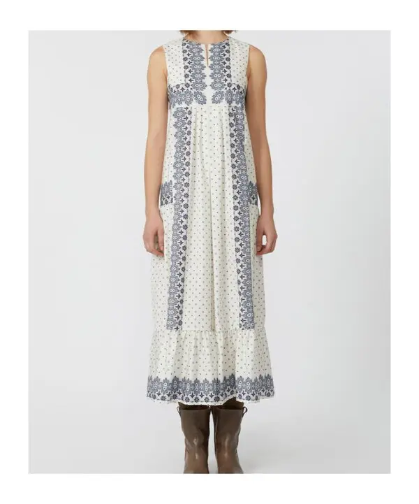 Max Mara Printed Poplin Dress