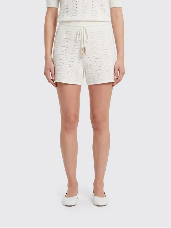 Celine Cotton Pointelle Mini Shorts