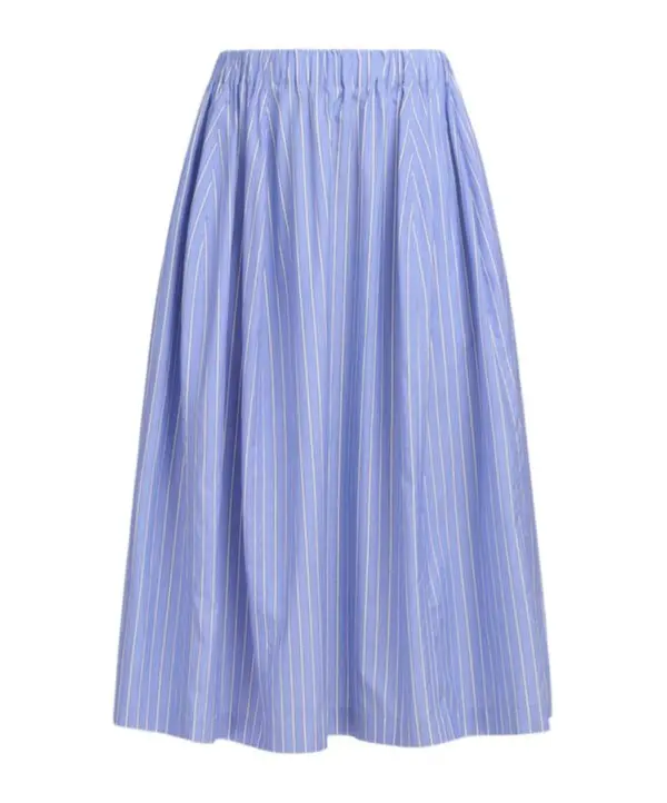 Marni Stripped Elastic-waist Skirt - Blue