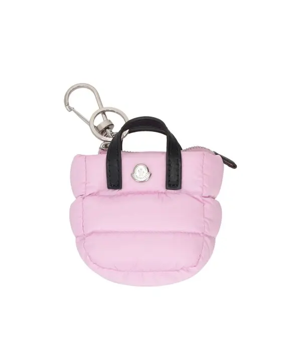 Moncler Caradoc Quilted Keyring - Pink