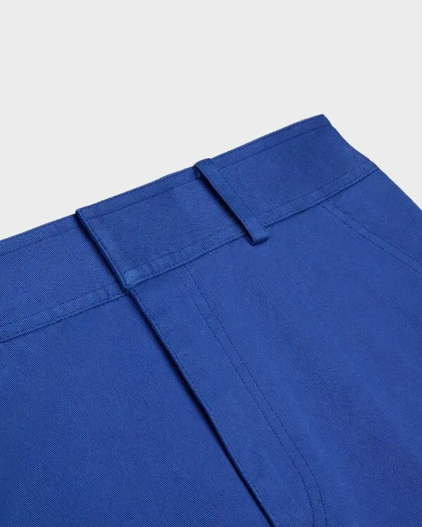 Celine Cotton Twill Wide Leg Trousers