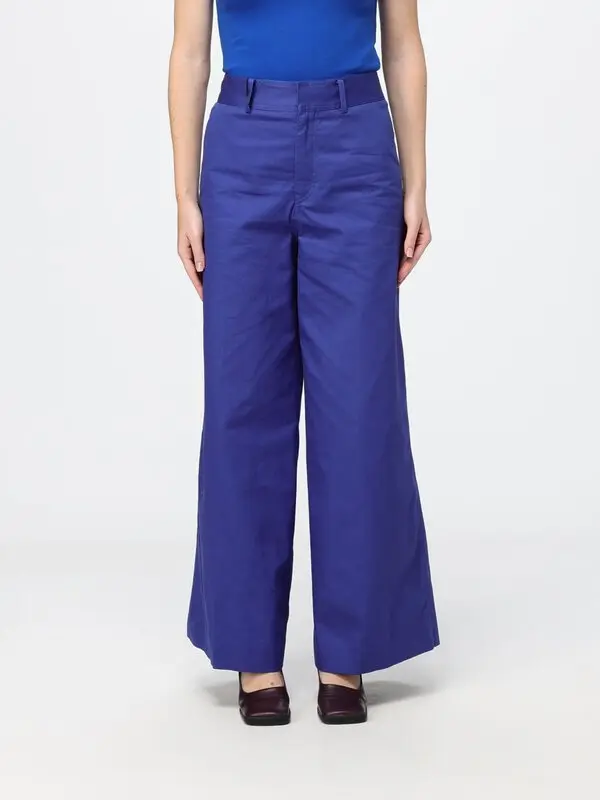 Celine Cotton Twill Wide Leg Trousers