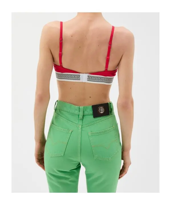 Versace Greca Logo Triangle Bra
