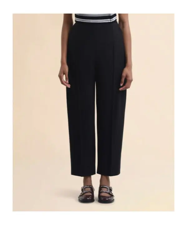 Marni Wool Blend Trousers With Symbol