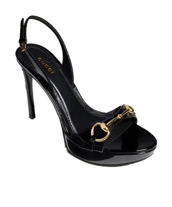 Gucci Donna Platform Stiletto Sandals - Black
