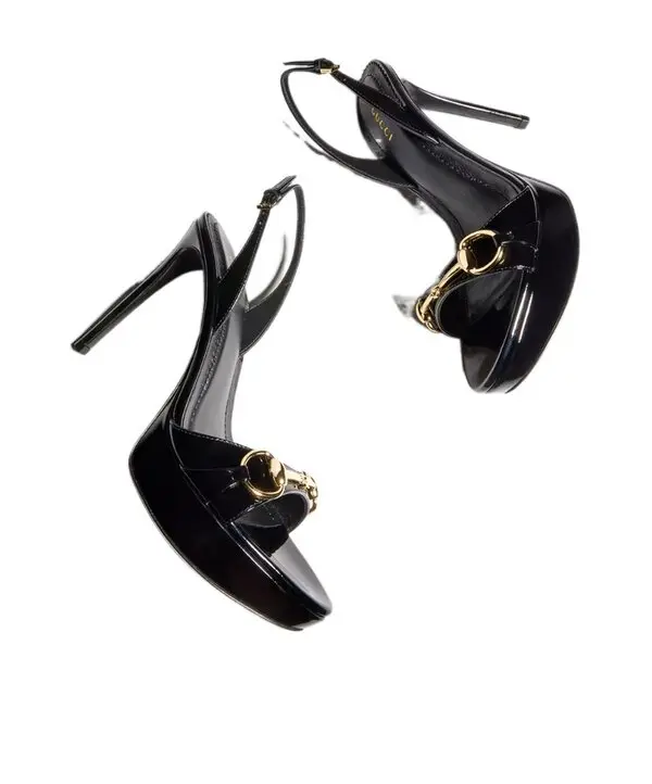 Gucci Donna Platform Stiletto Sandals - Black