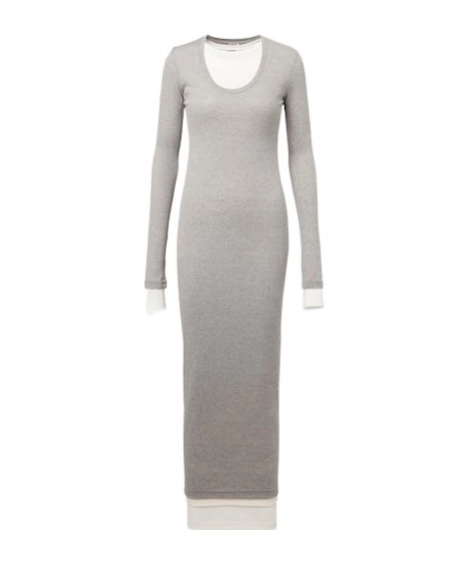 JIL SANDER Cotton Jersey Maxi Dress