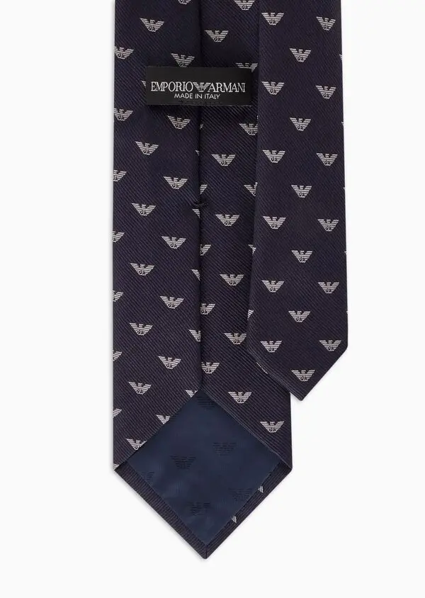 Emporio Armani Logo Jacquard Tie