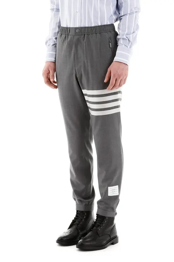 Thom Browne Plain Weave Suiting Track Pants