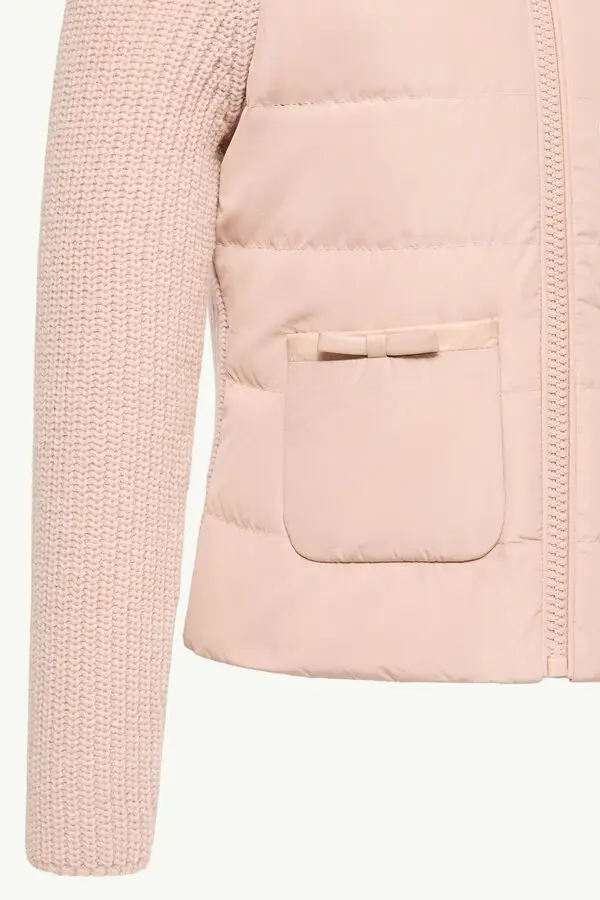 Moncler Padded Wool Cashmere Zip-up Cardigan