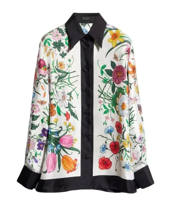 Gucci Printed Silk Shirt - Multi-color