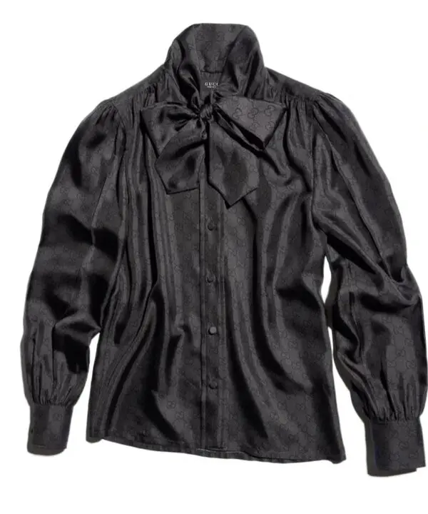 Gucci Printed Long-sleeve Twill Shirt - Black