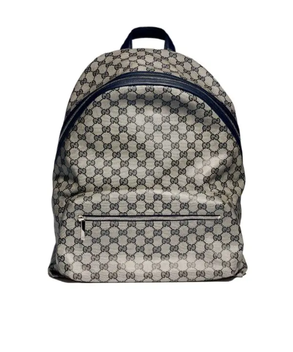 Gucci Monogram Backpack - Blue