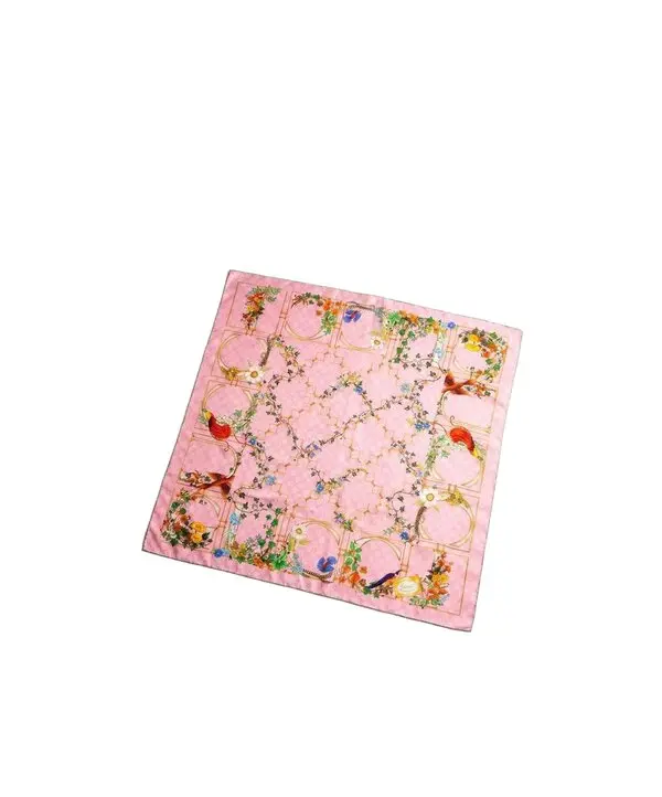 Gucci Printed Gg Silk Twill Carr - Multi-color