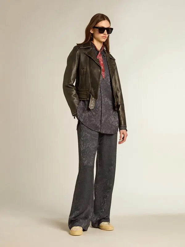 GOLDEN GOOSE Jacquard Toile De Jouy Pattern Pants
