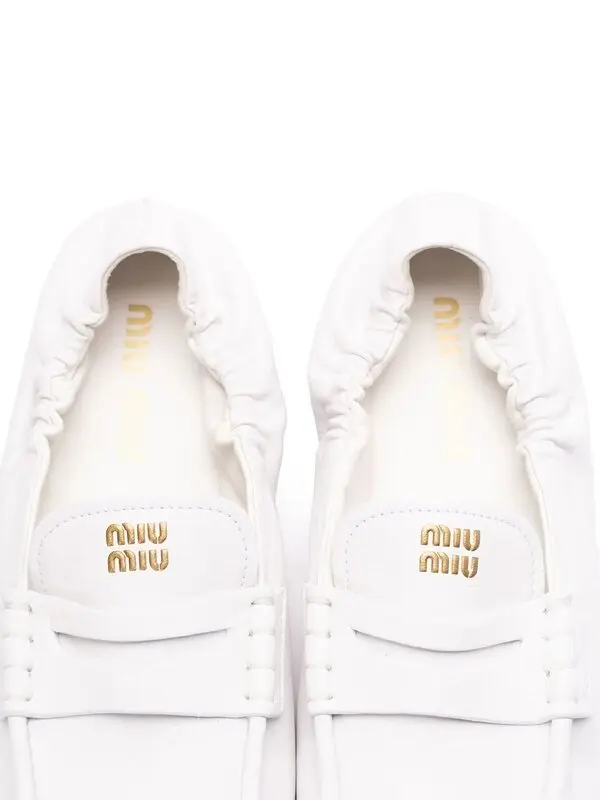 Miu Miu Round-toe Loafers