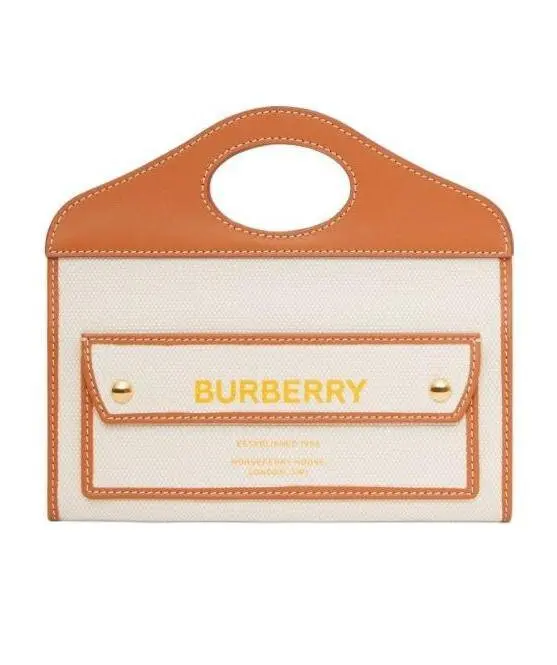 Burberry Mini Two-tone Pocket Bag
