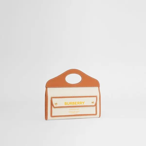 Burberry Mini Two-tone Pocket Bag