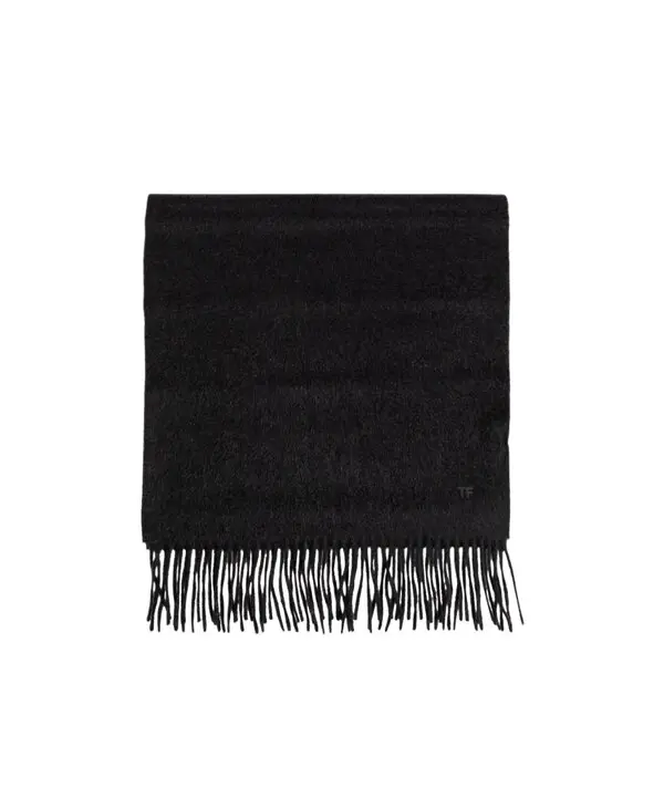 TOM FORD Tasseled Scarf - Grey