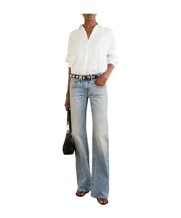R13 Flare Low-rise Jeans
