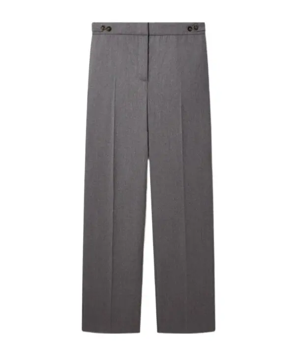 Stella McCartney Button-tab Pressed-crease Trousers