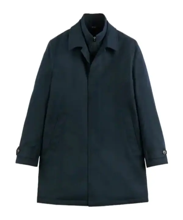 FAY Layered Single-breasted Coat