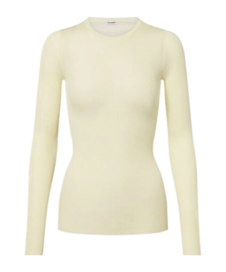 JIL SANDER Ribbed-knit Wool Sweater