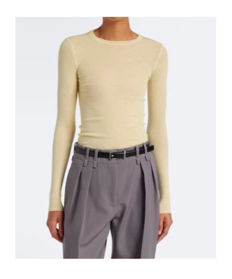 JIL SANDER Ribbed-knit Wool Sweater