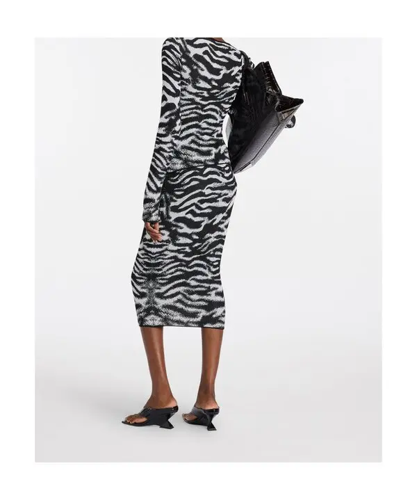 Attico Zebra-print Skirt
