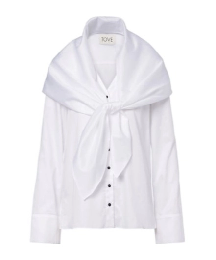 Tove Nia Cotton Poplin Shirt - White