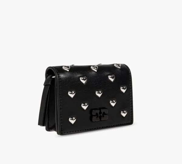 GANNI Bou Heart-stud Wallet