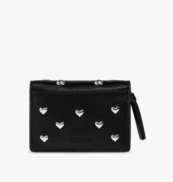 GANNI Bou Heart-stud Wallet