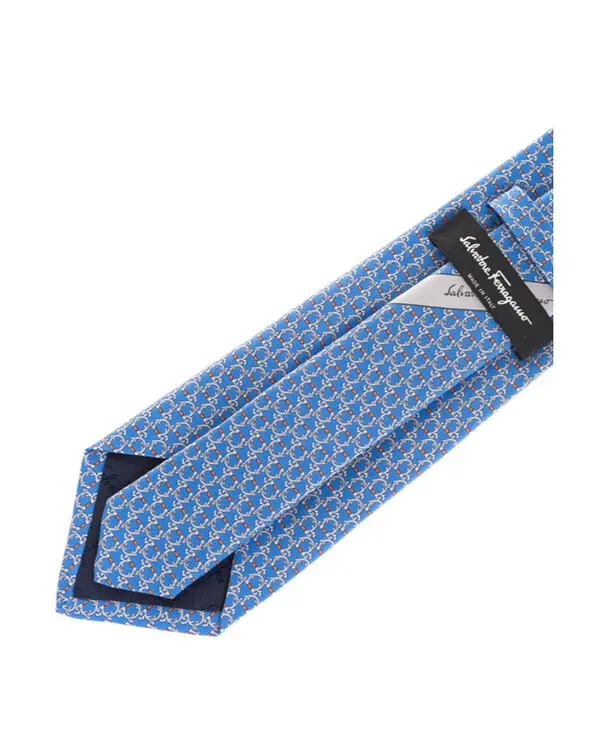 FERRAGAMO Jacquard Logo Neck Tie